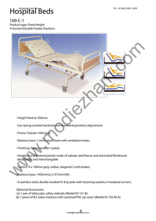 Hospital equipment catalogue | PDF