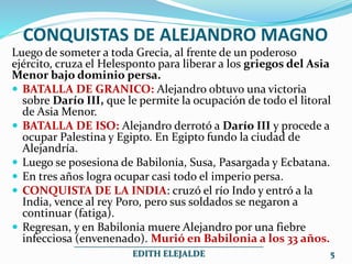 Las Conquistas De Alejandro Magno Pptx