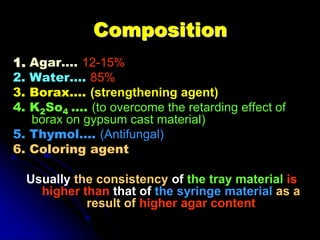 hydrocolloids impression dental material | PPT