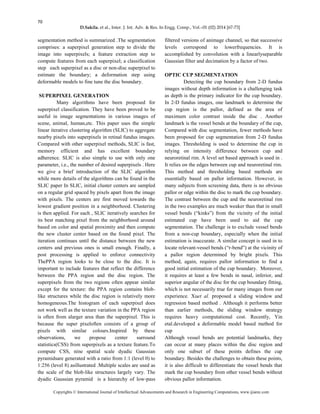 SUPERPIXEL CLASSIFICATION BASED OPTIC DISC AND OPTIC CUP SEGMENTATION FOR GLAUCOMA SCREENING | PDF