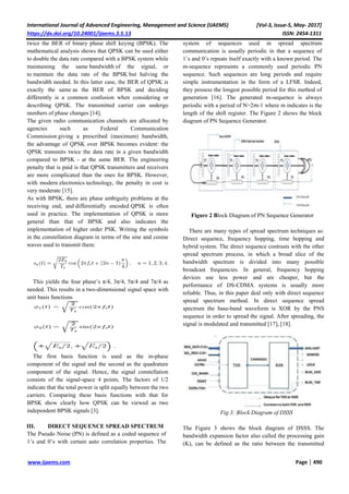 Implementation of Direct Sequence Spread Spectrum Communication System Using FPGA | PDF
