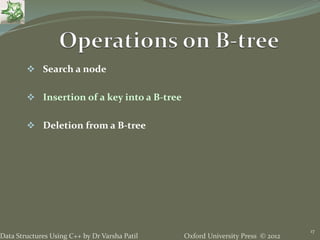 13. Indexing MTrees - Data Structures using C++ by Varsha Patil | PPTX
