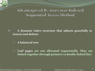13. Indexing MTrees - Data Structures using C++ by Varsha Patil | PPTX