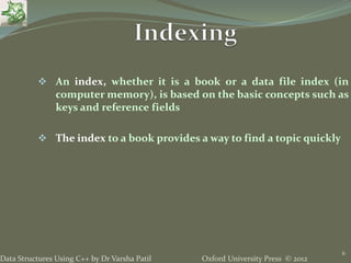 13. Indexing MTrees - Data Structures using C++ by Varsha Patil | PPTX