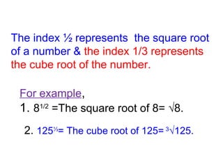 13 indices 8 class | PPT | Physics | Science