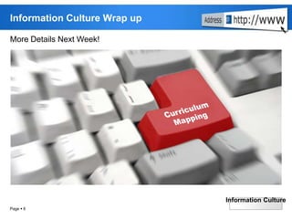 Information Culture Wrapup | PPT