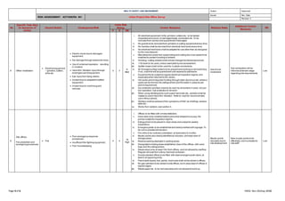 13 initial project site office set up risk assessment templates | DOCX