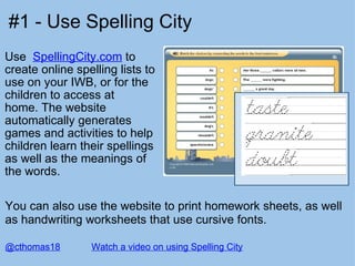 13 interesting ways to Support Spelling in the Classroom | PPT