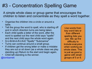 13 interesting ways to Support Spelling in the Classroom | PPT