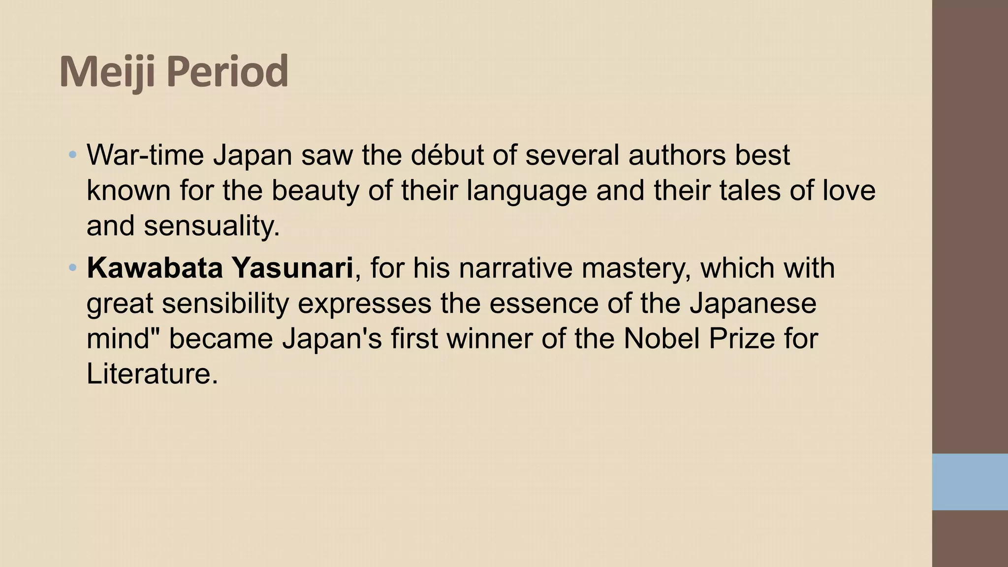 Japanese Literature | PPTX