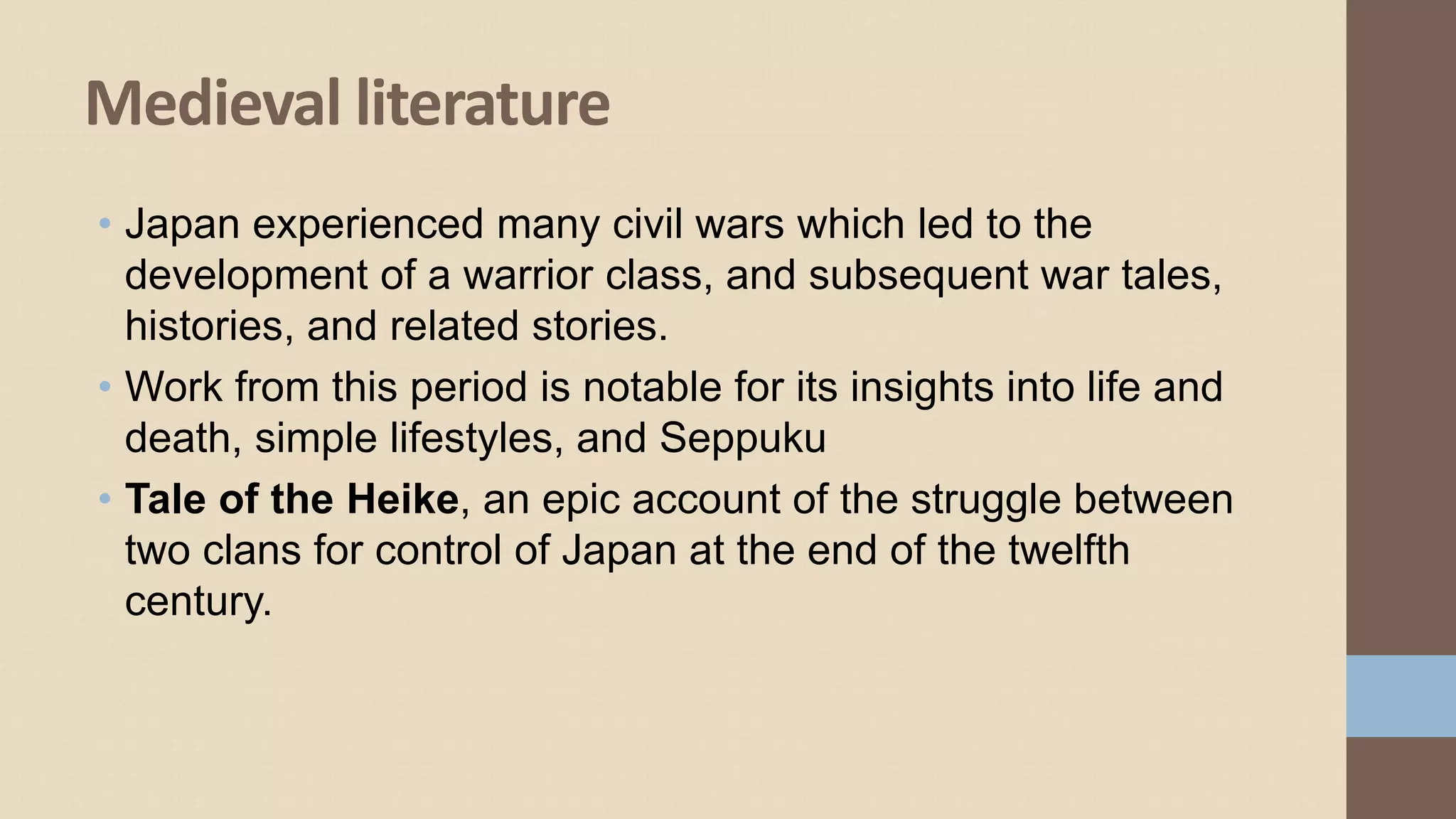 Japanese Literature | PPTX