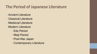 Ancient Japanese Literature