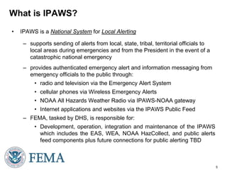 Antwayne Johnson: Alert/Notification Technologies: The Integrated Public Alert and Warning ...