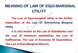 13 law of equi marginal utility | PPT