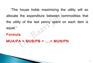 13 law of equi marginal utility | PPT
