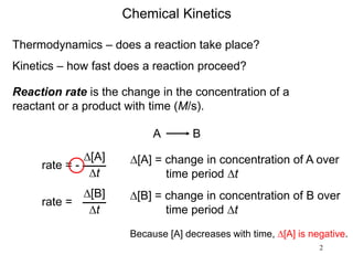 Kinetics ppt | PPT