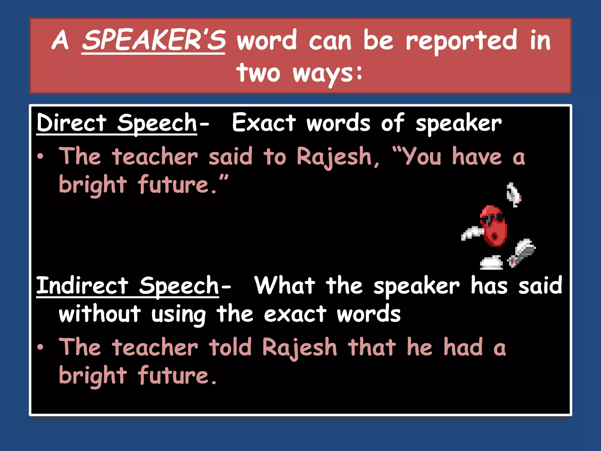 direct indirect speech | PPTX
