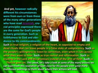 13 lessons from jeremiah | PPT