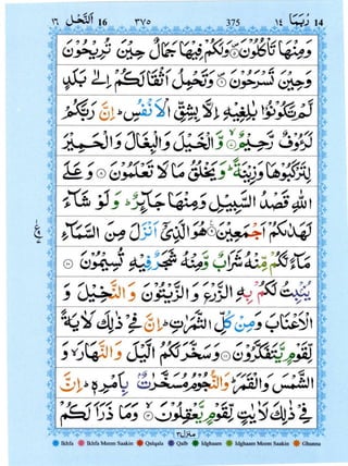 Quran with Tajwid Surah 16 ﴾القرآن سورۃ النحل﴿ An-Nahl 🙪 PDF | PDF