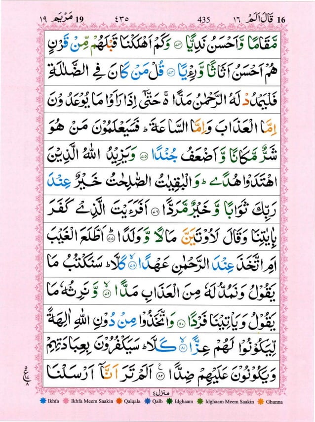 Quran with Tajwid Surah 19 ﴾القرآن سورۃ مريم﴿ Maryam 🙪 PDF | PDF ...