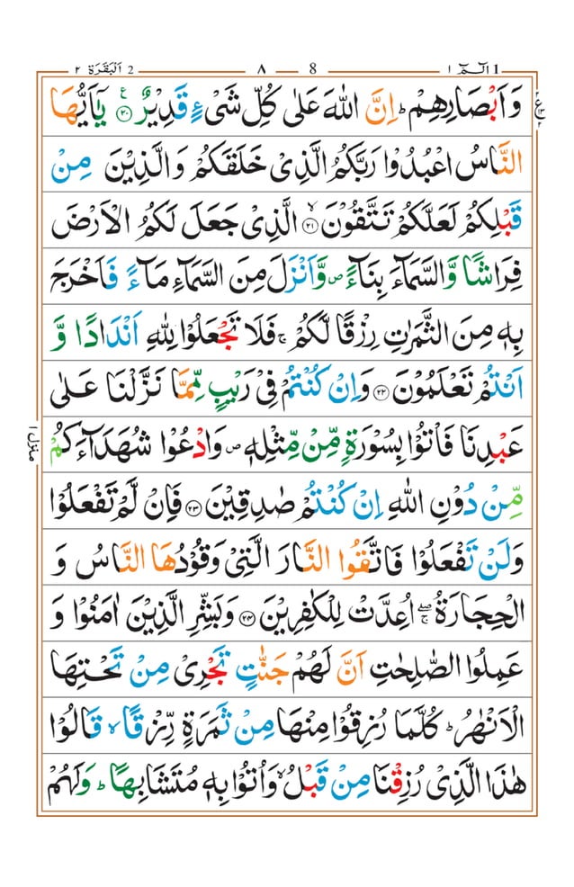13 line quran with beautiful color coded tajweed rules pdf by color coded Quran.pdf