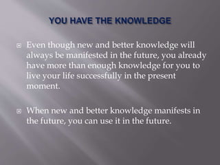 Live in the present moment | PPTX