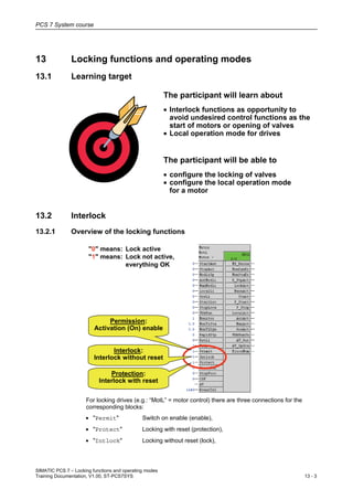 13 locking functions and operating modes v1.00_en | PDF