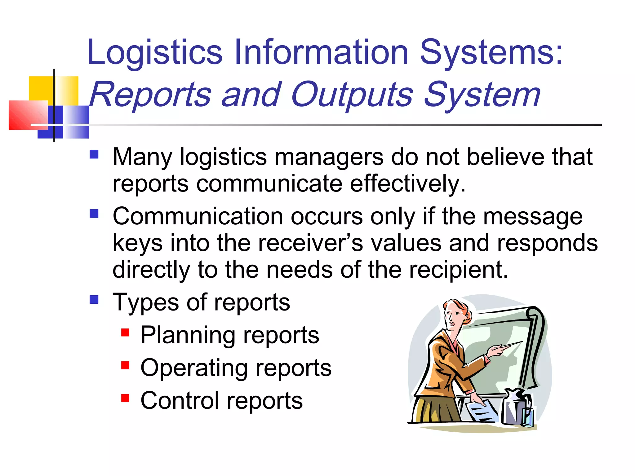 LOGISTICS AND SUPPLY CHAIN INFORMATION SYSTEM | PPT