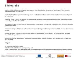 Lucianetti Caramis - La smart specialisation delle regioni italiane | PPTX