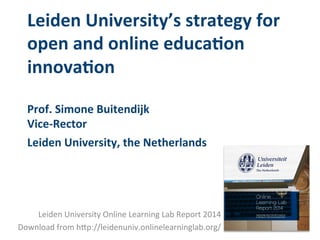 Presentatie Lunchlezing Open Education Week - Simone Buitendijk, Leiden ...