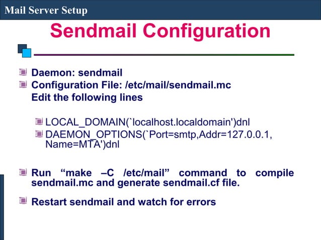 Mail server setup | PPT