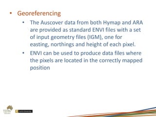 Mark Broomhall_Review of hyperspectral data processing and land cover reflectance products | PPT