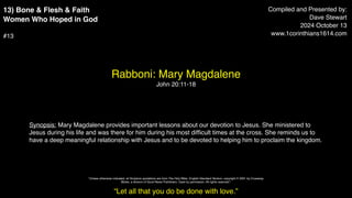 Rabboni: Mary Magdalene | PPT