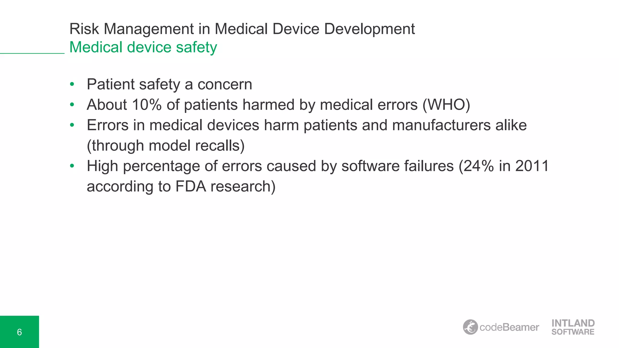 Risk Management in Medical Device Development | PDF