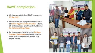 Presentation on RAWE and agro-industrial attachment program 2022 | PPTX