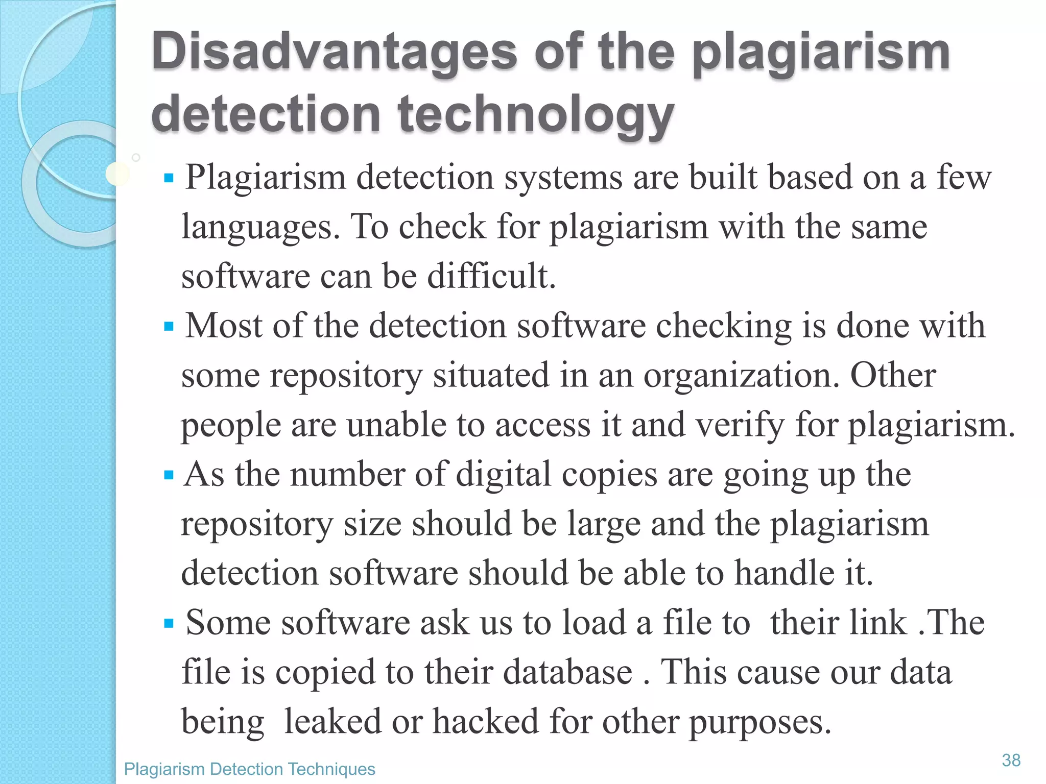 plagiarism detection tools and techniques | PPTX