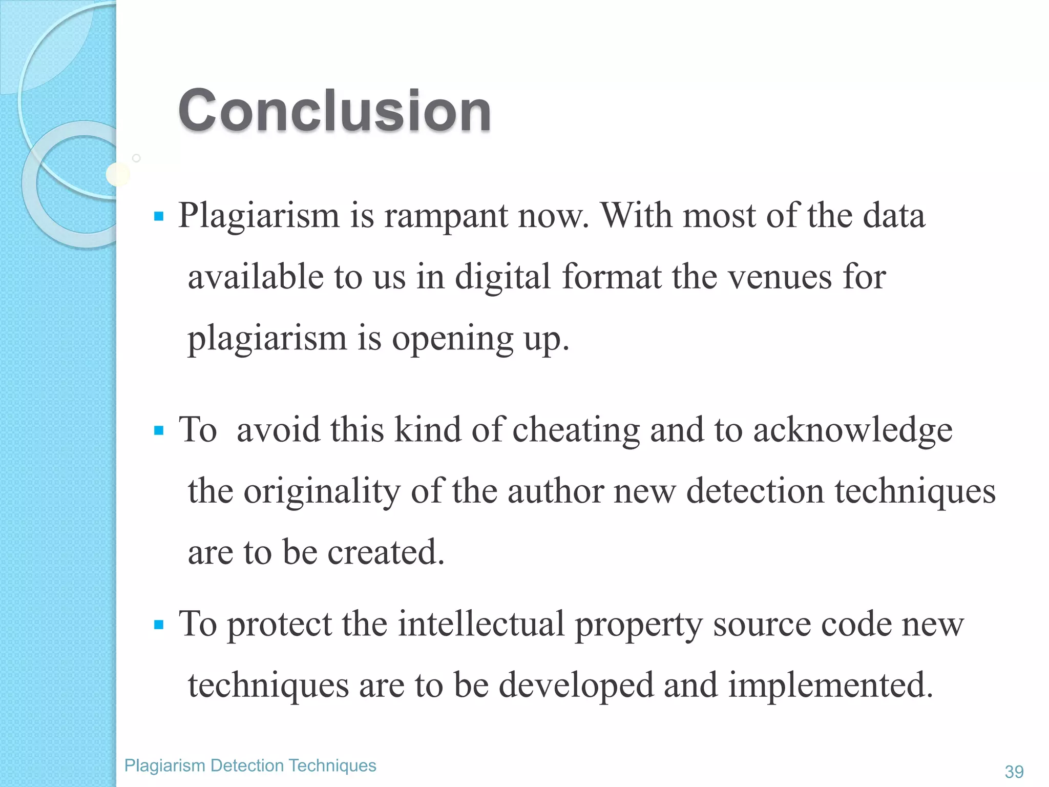 plagiarism detection tools and techniques | PPTX