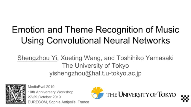 Emotion And Theme Recognition Of Music Using Convolutional Neural Networks Ppt