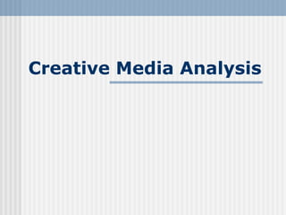 13 mediaanalysis | PPT