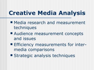 13 mediaanalysis | PPT