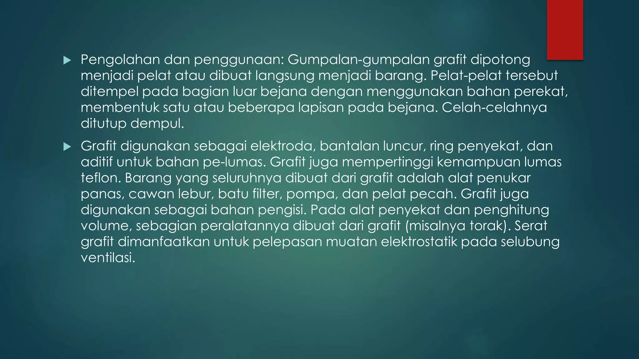 Pertambangan grafit di indonesia | PPTX