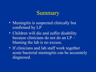 13 Meningitis – Lumbar Puncture for CSF.ppt