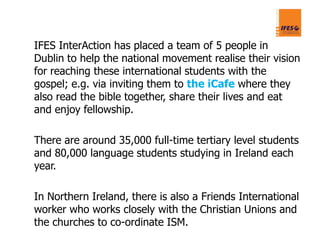 IFES WA'11 Ministry among Inernational Students | PPT