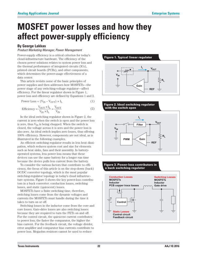Mosfet power losses | PDF | Computer Networking | Computing