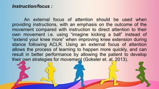 Motor control: Brain to body movement explained. | PPTX