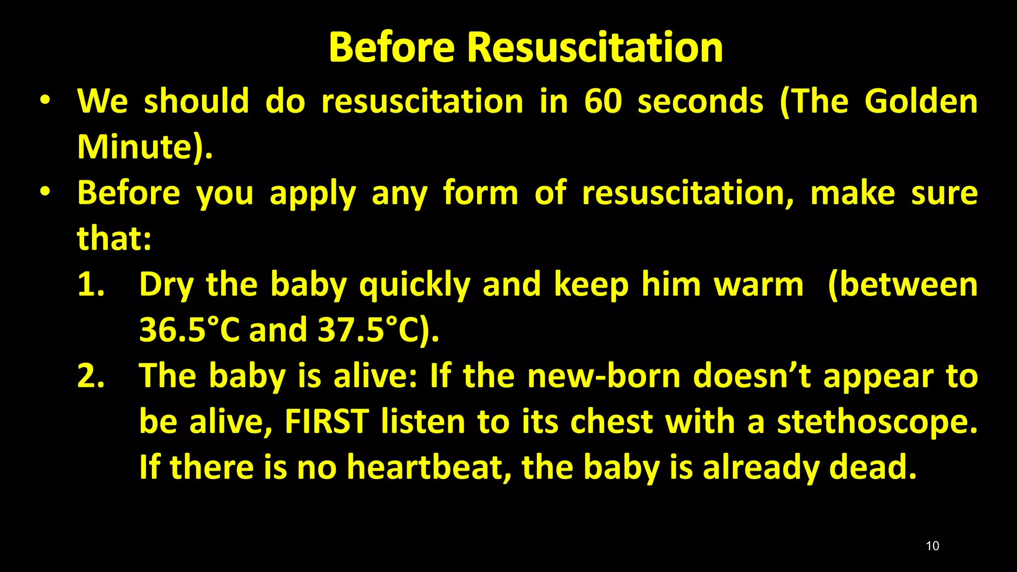 neonatal resuscitation and care | PPTX