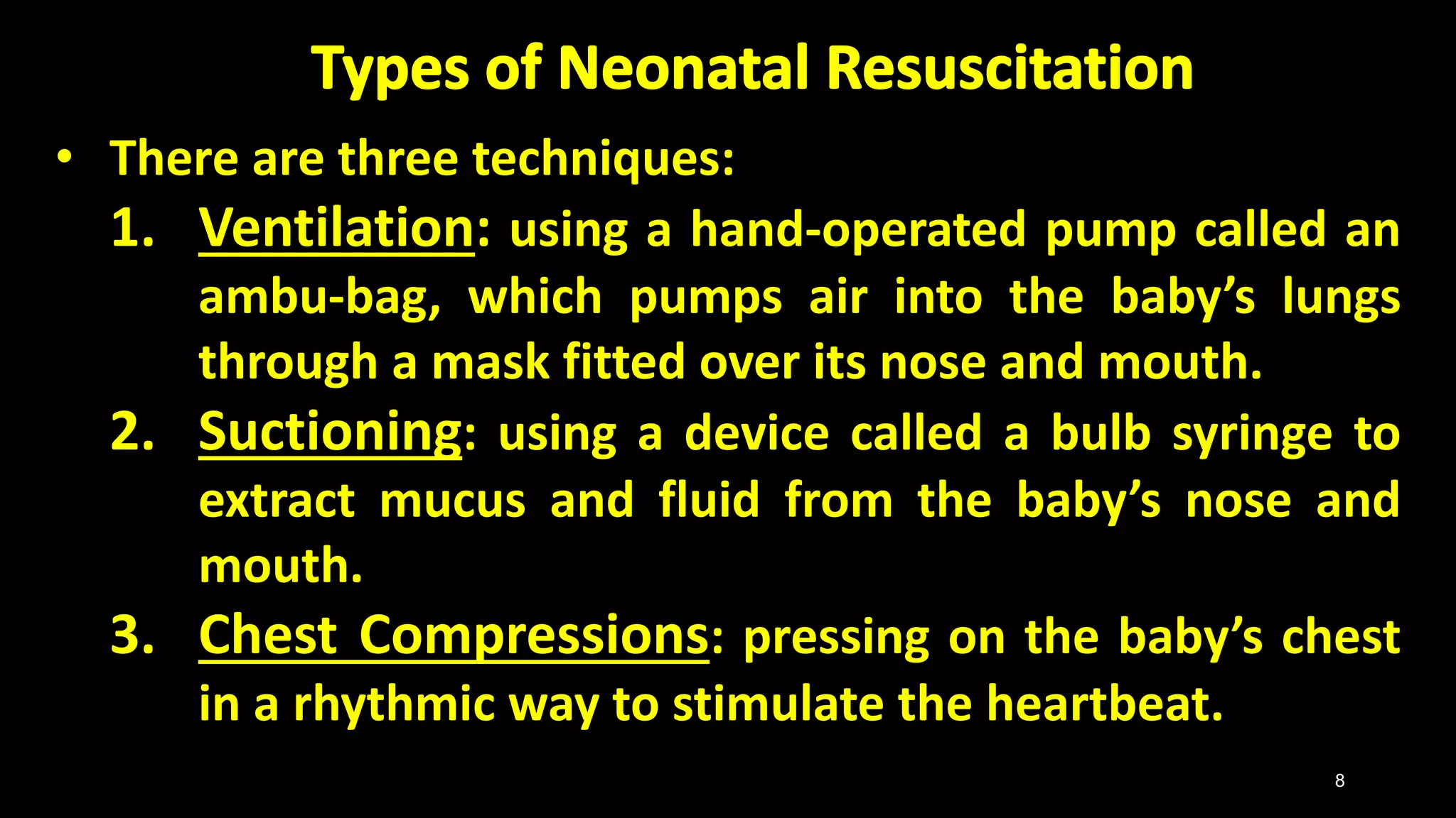 neonatal resuscitation and care | PPTX