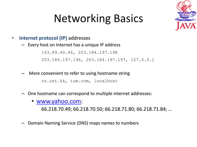 java networking | PPT