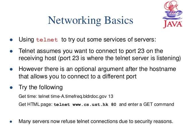 Java Networking 1511