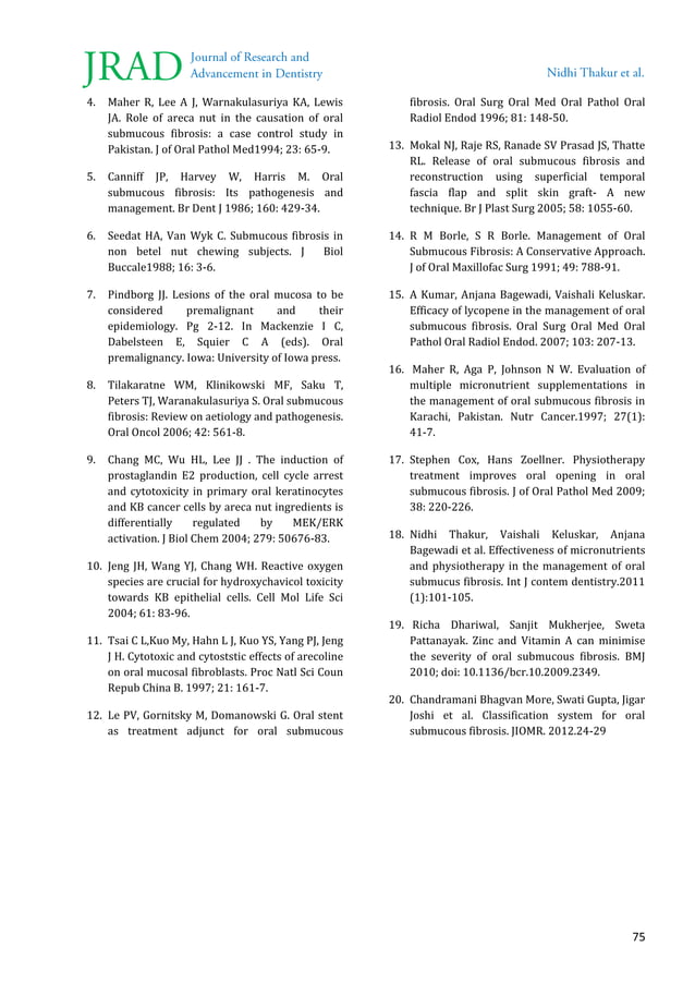 osmf classification,Review Article | PDF